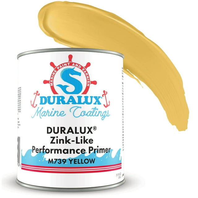 Duralux Yellow Zink-Like Marine Primer - Ideal for Aluminum Boat Paint ...