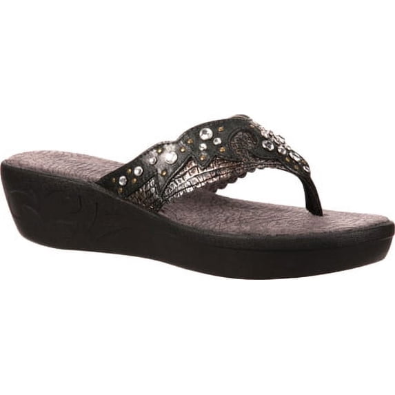 Durango Casual Shoes Womens Sandals Cheyenne 2" Wedge Black DCRD164 ...