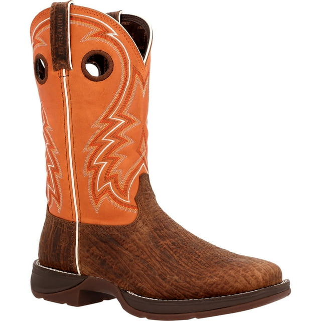 Durango Cedar Bark and Monarch Orange Western Boot - Walmart.com