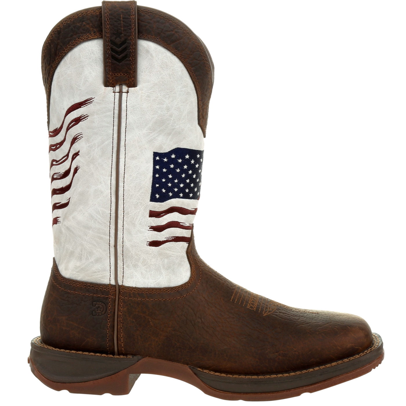 Durango Distressed Flag Embroidery Western Boot - Walmart.com