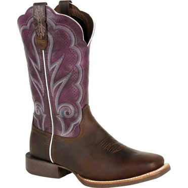 Durango Womens Premium Exotic Full Quill Ostrich Square Toe Dress Boots ...