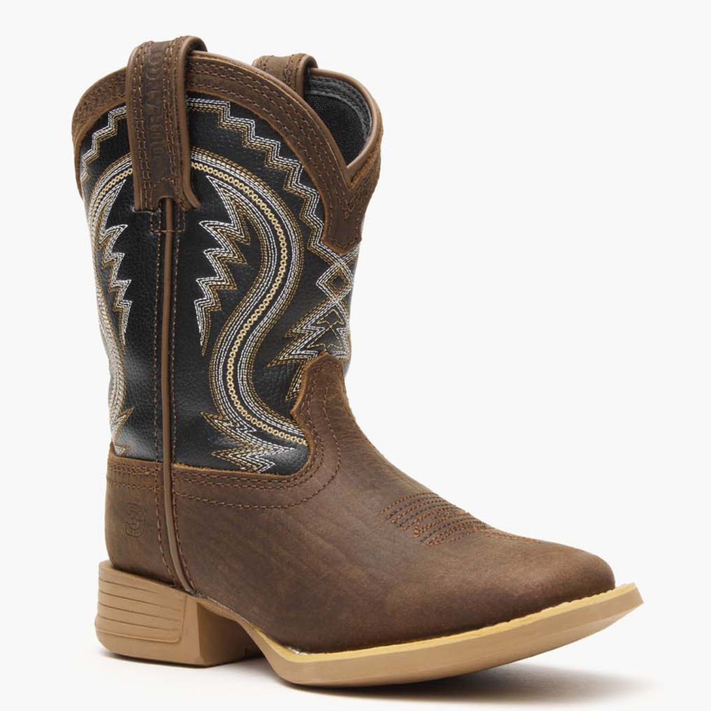 Durango® Lil' Rebel Pro™ Little Kid's Acorn/Black Onyx Western Boots ...