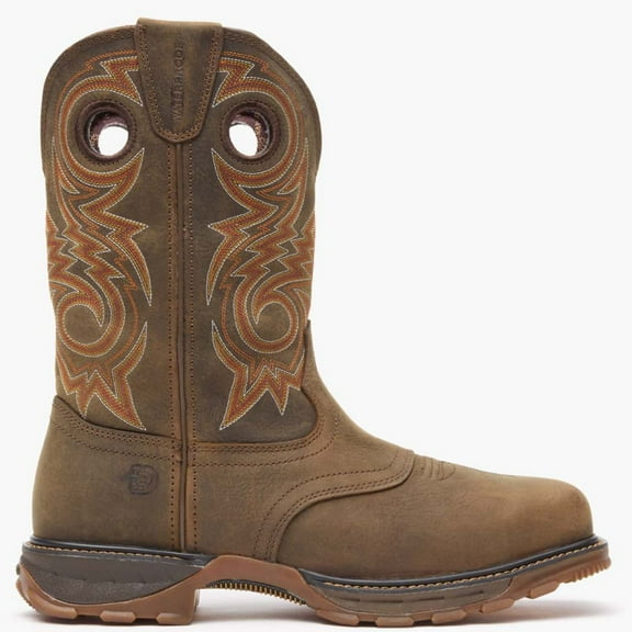 Durango, Steel Toe Waterproof Western Boot, 11, Burnt Yellow/Brown ...