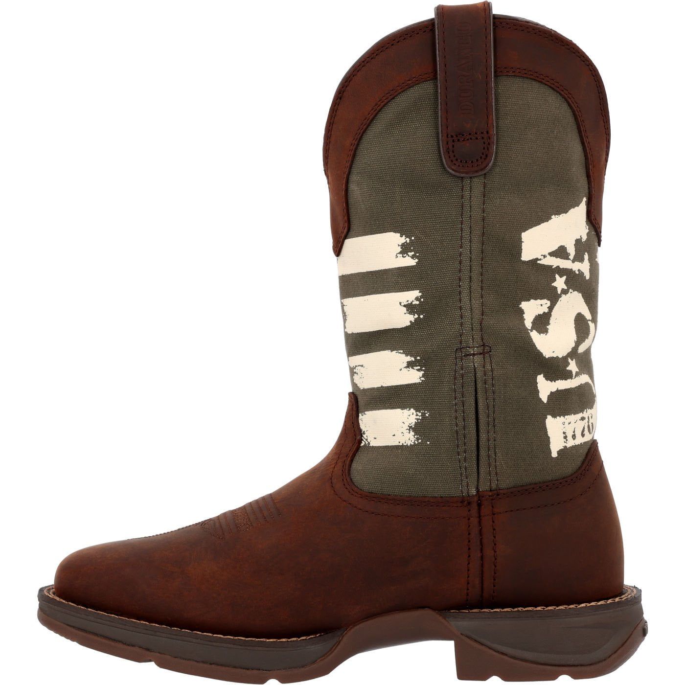 Durango Army Green USA Print Western Boot - Walmart.com