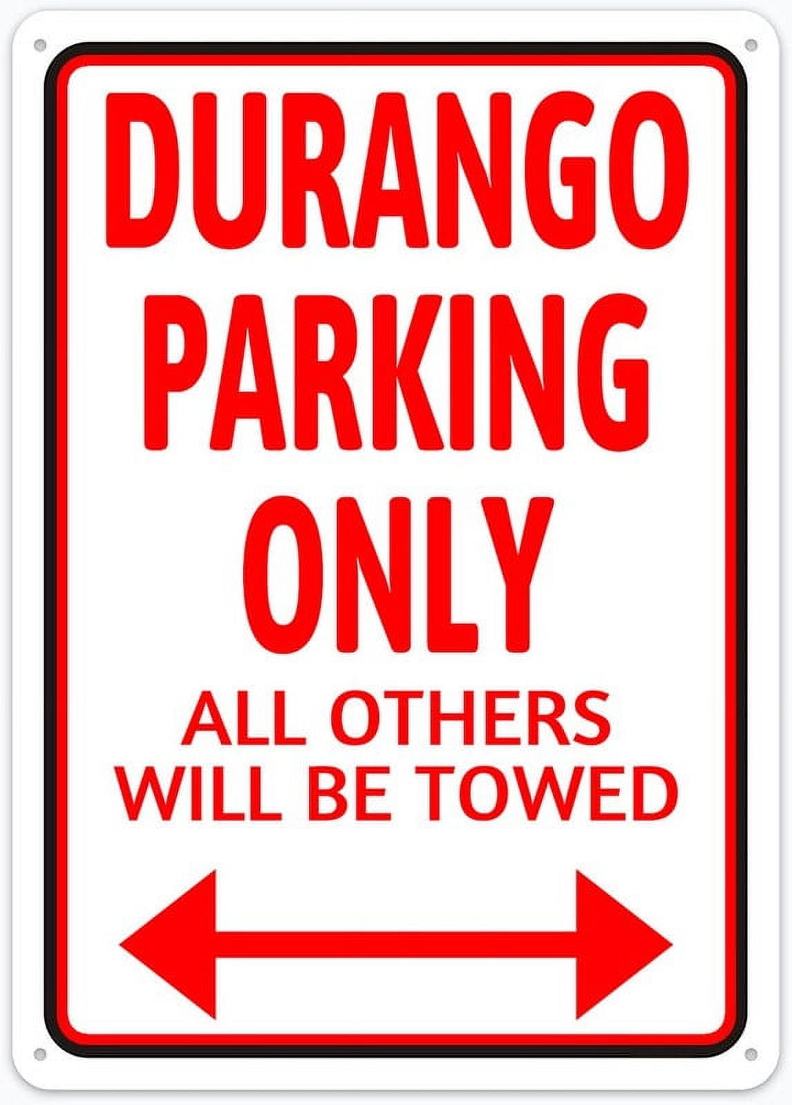 Durango Parking Only All Others Will Be Towed Retro Aluminum Sign Metal ...