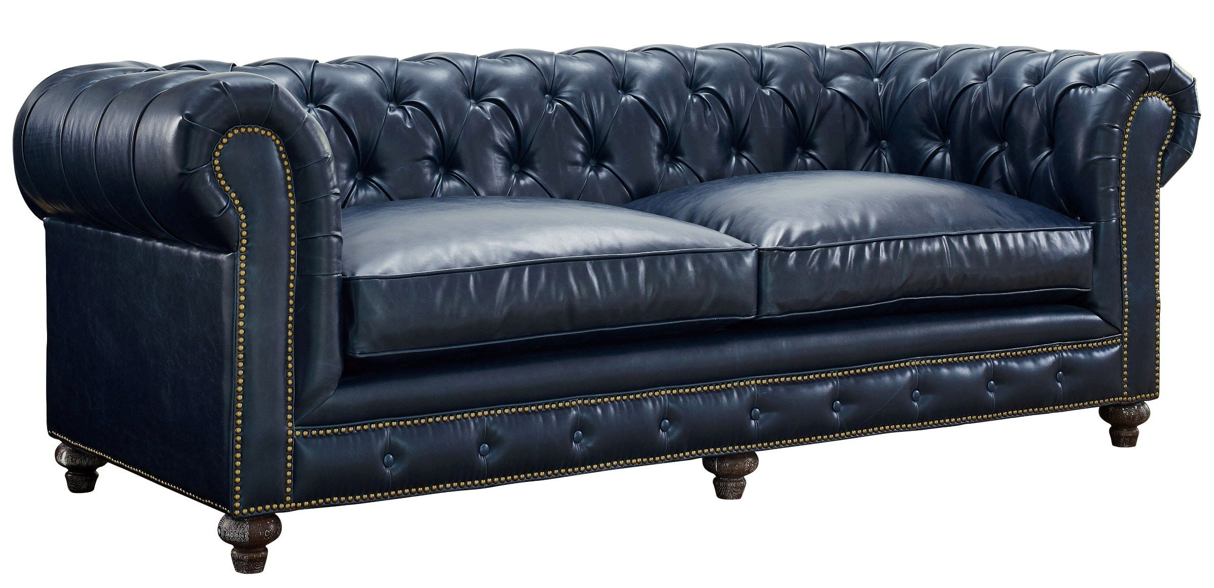 Durango Rustic Blue Leather Sofa - Walmart.com