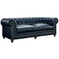 Durango Rustic Blue Leather Sofa - Walmart.com