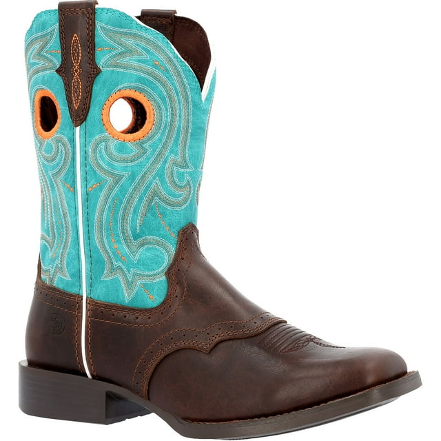 Durango® Westward™ Women's Hickory Turquoise Western Boot - Walmart.com
