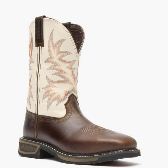 Durango® WorkHorse™ Chocolate Bone Steel Toe Western Work Boot ...