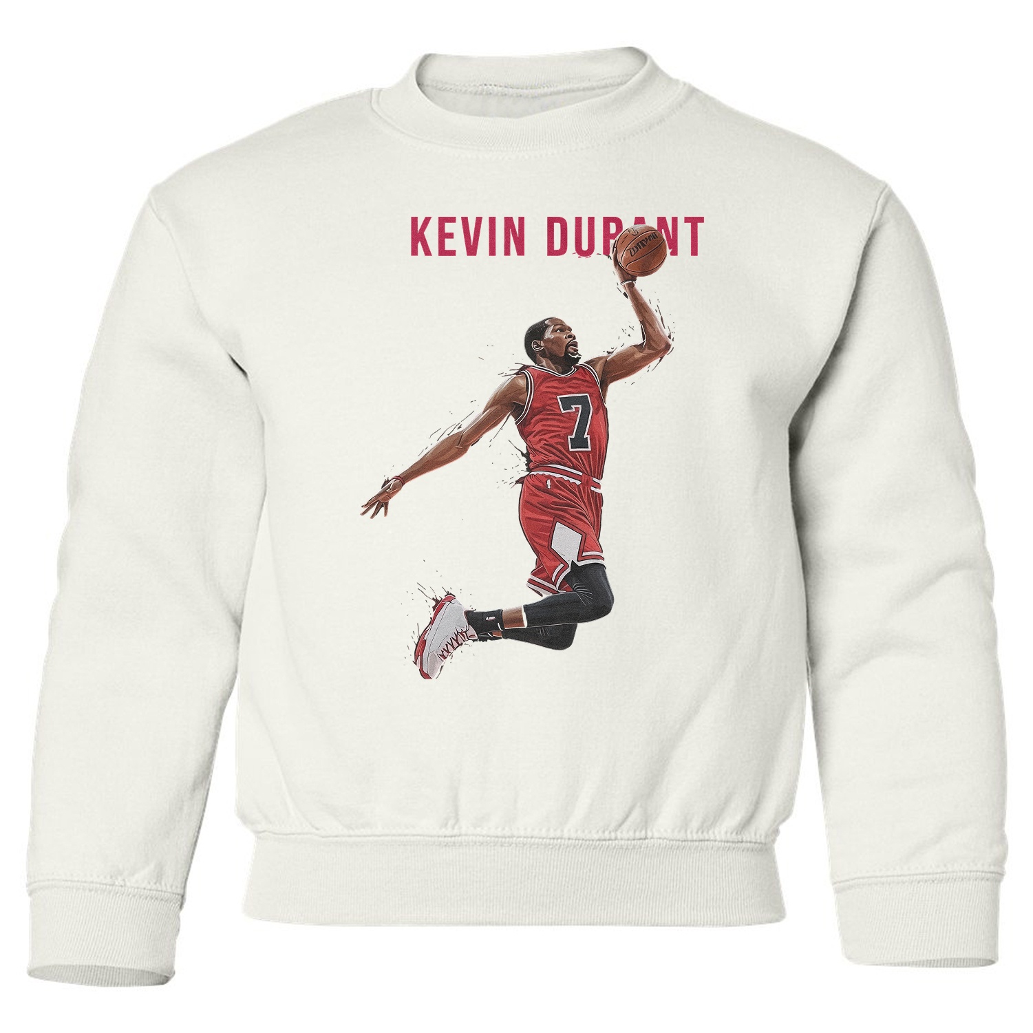 Durant #7 Jump Shot - Houston Inspired Tribute Youth Crewneck ...
