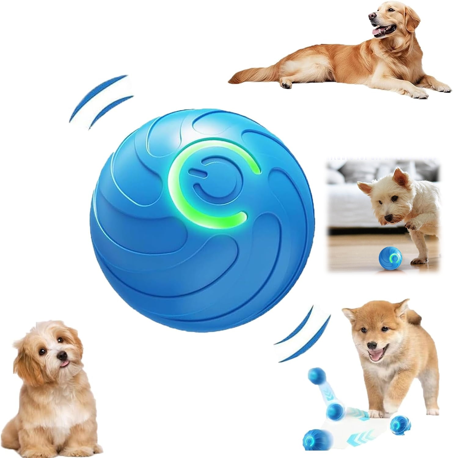 Duraspin Dog Ball, Dura Spin Ball for Large Dogs, Smart Jumping Balls ...