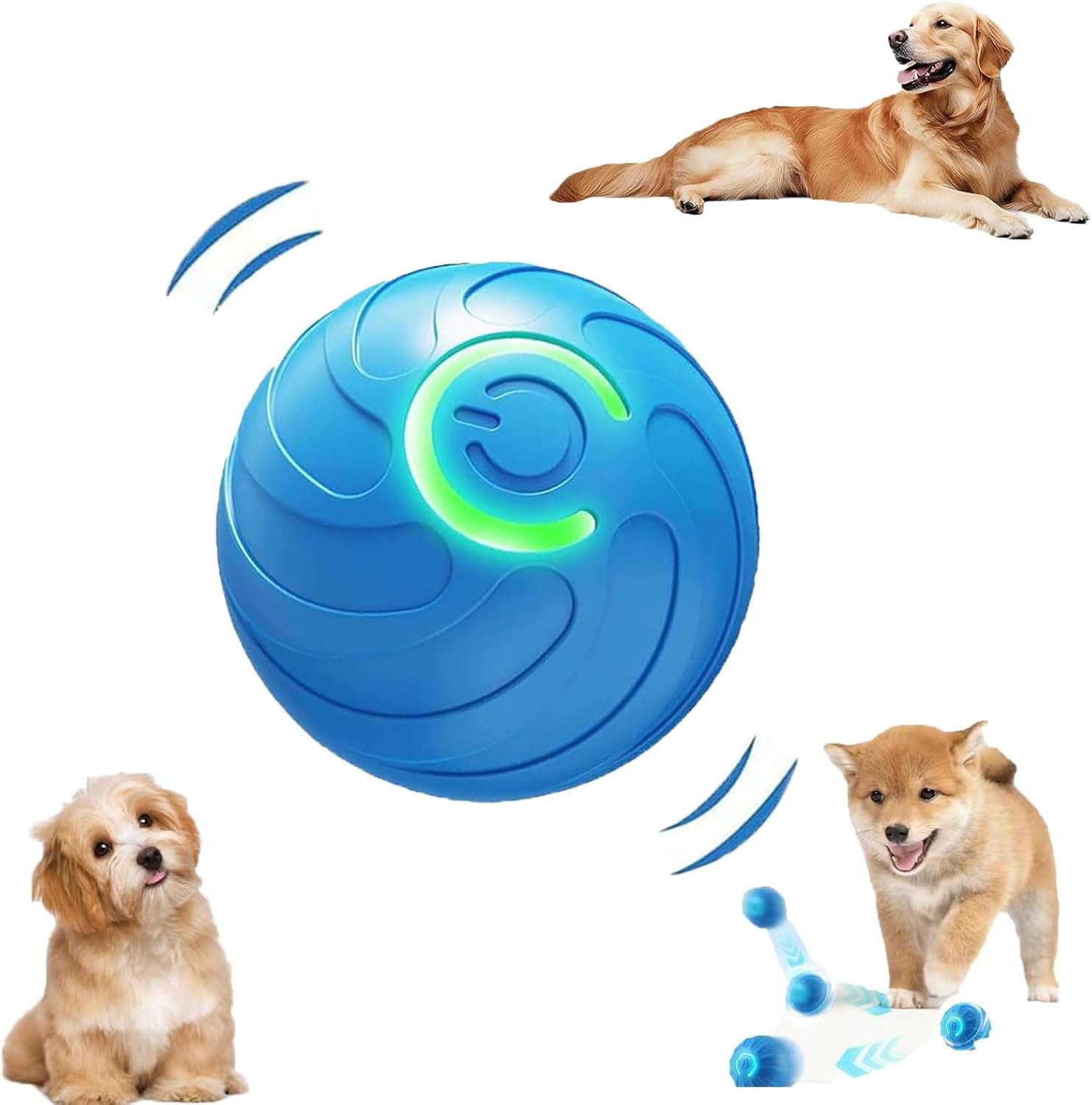 Duraspin Dog Ball, Dura Spin Ball for Large Dogs, Smart Jumping Balls ...