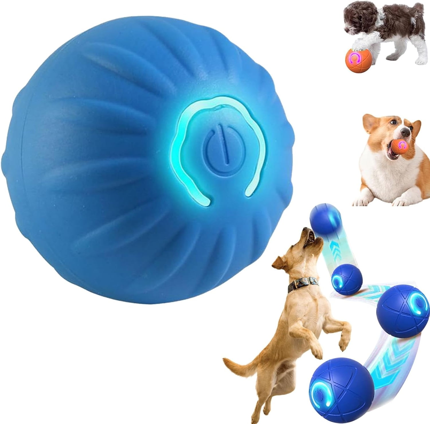Duraspin Dog Ball, Smart Jumping Ball for Dogs, Alizure Dog Balls, Dura ...