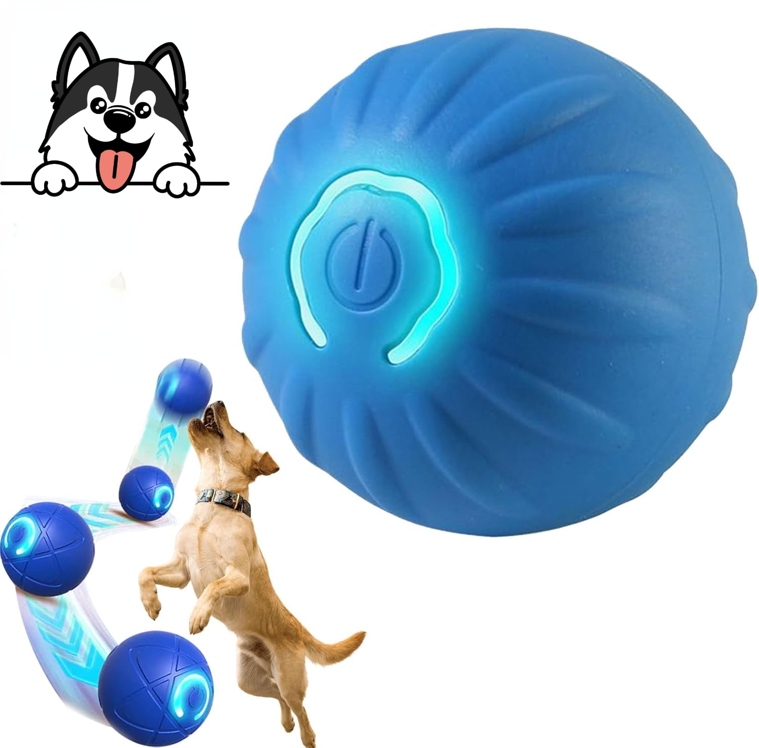 Duraspin Dog Ball, Smart Jumping Ball for Dogs, Alizure Dog Balls, Dura ...