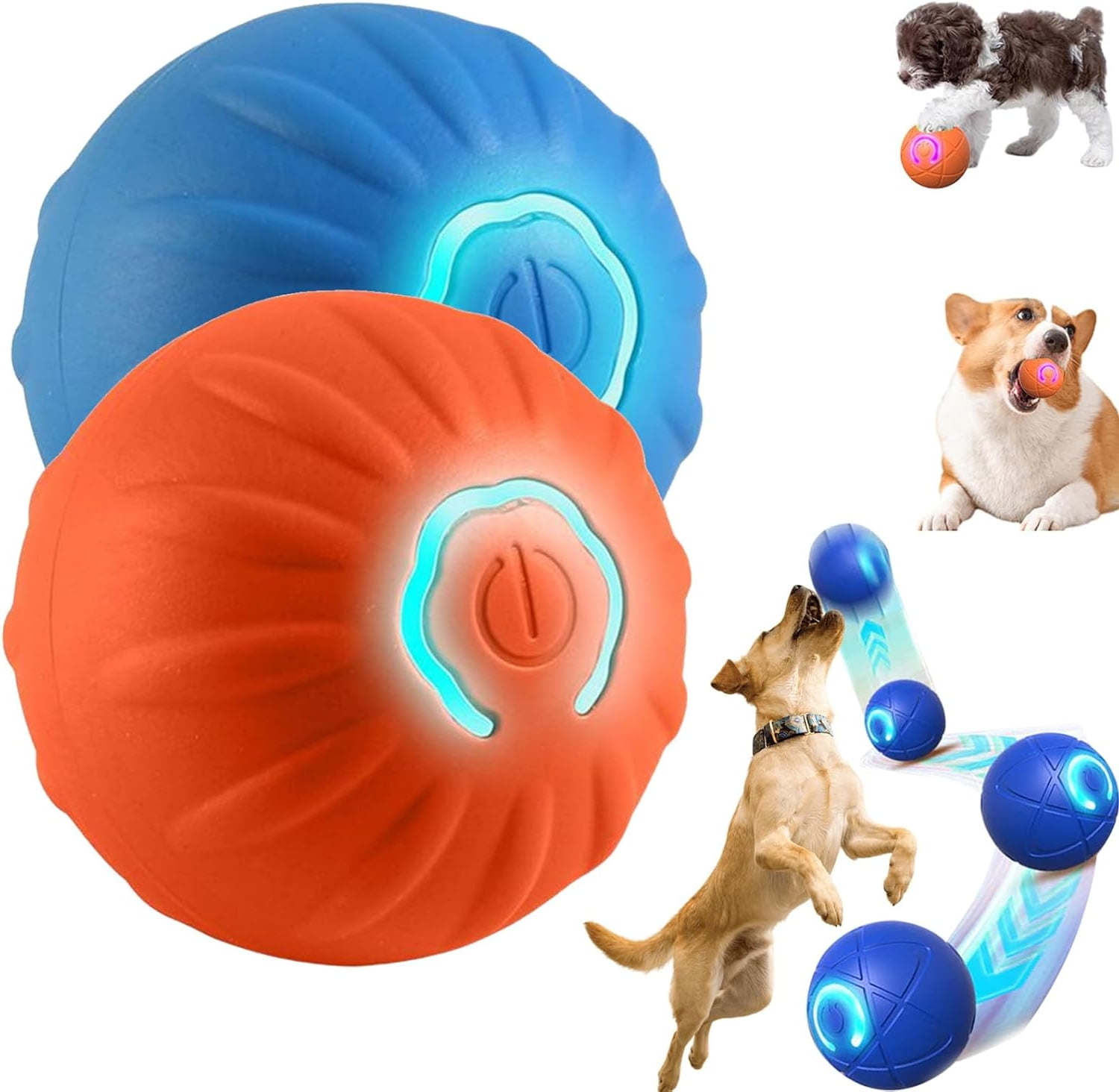 Duraspin Dog Ball, Smart Jumping Ball for Dogs, Alizure Dog Balls, Dura ...