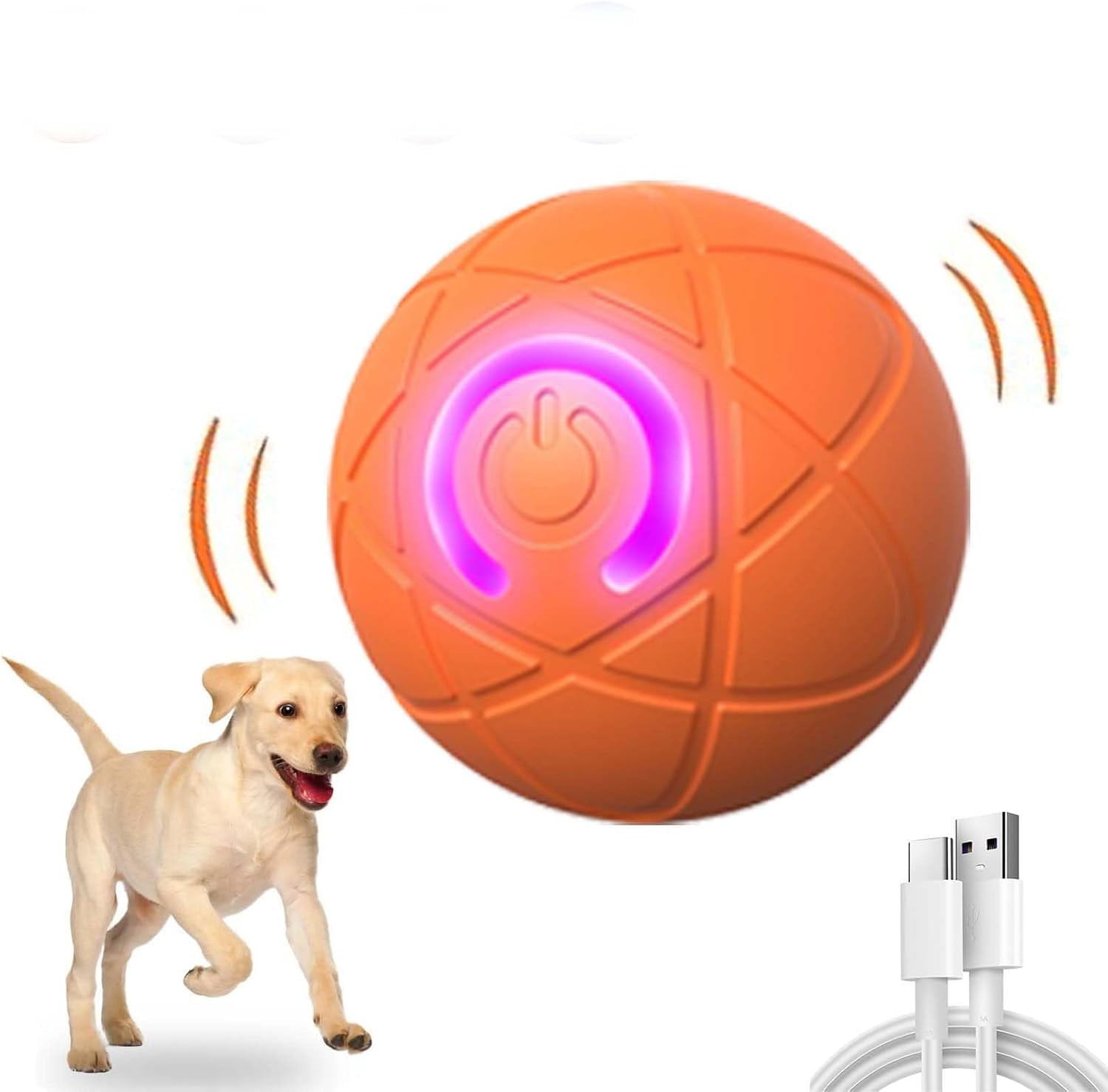 Duraspin Smart Dog Ball, Duraspin Dog Ball, Interactive Vibrating Ball ...