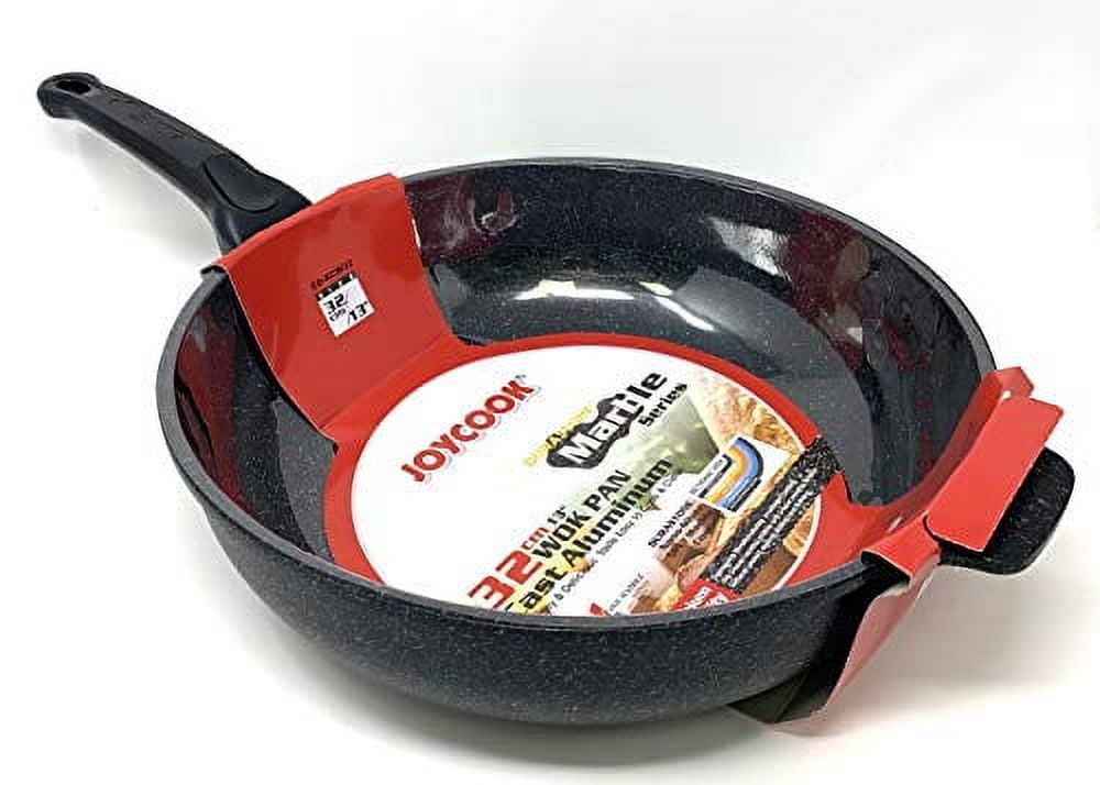 Durastone Marble Coated Cast Aluminum Nonstick Wok Pan, 13-inch ...