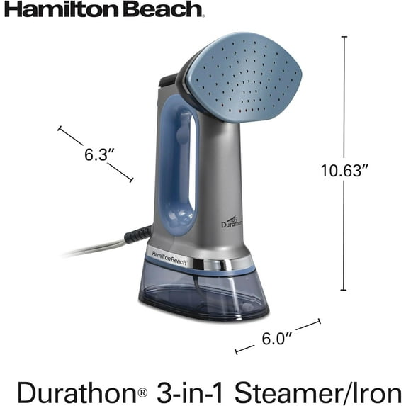 Durathon 3-in-1 Handheld Garment Steamer for Clothes & Steam Iron, 45 ...