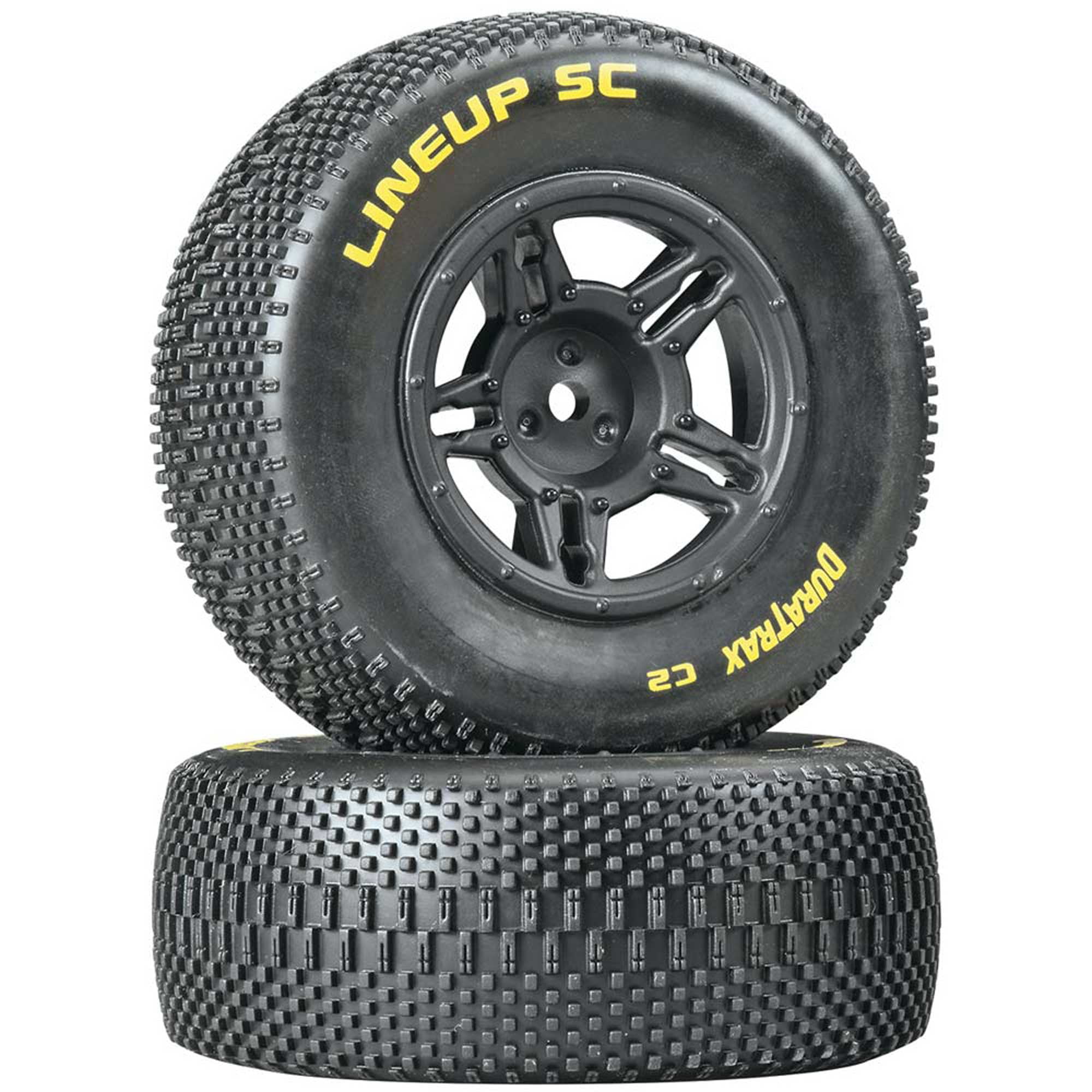 Duratrax 1/10 Lineup SC Tire C2 Mounted Rear Slash 2 DTXC3679 RC Tire ...