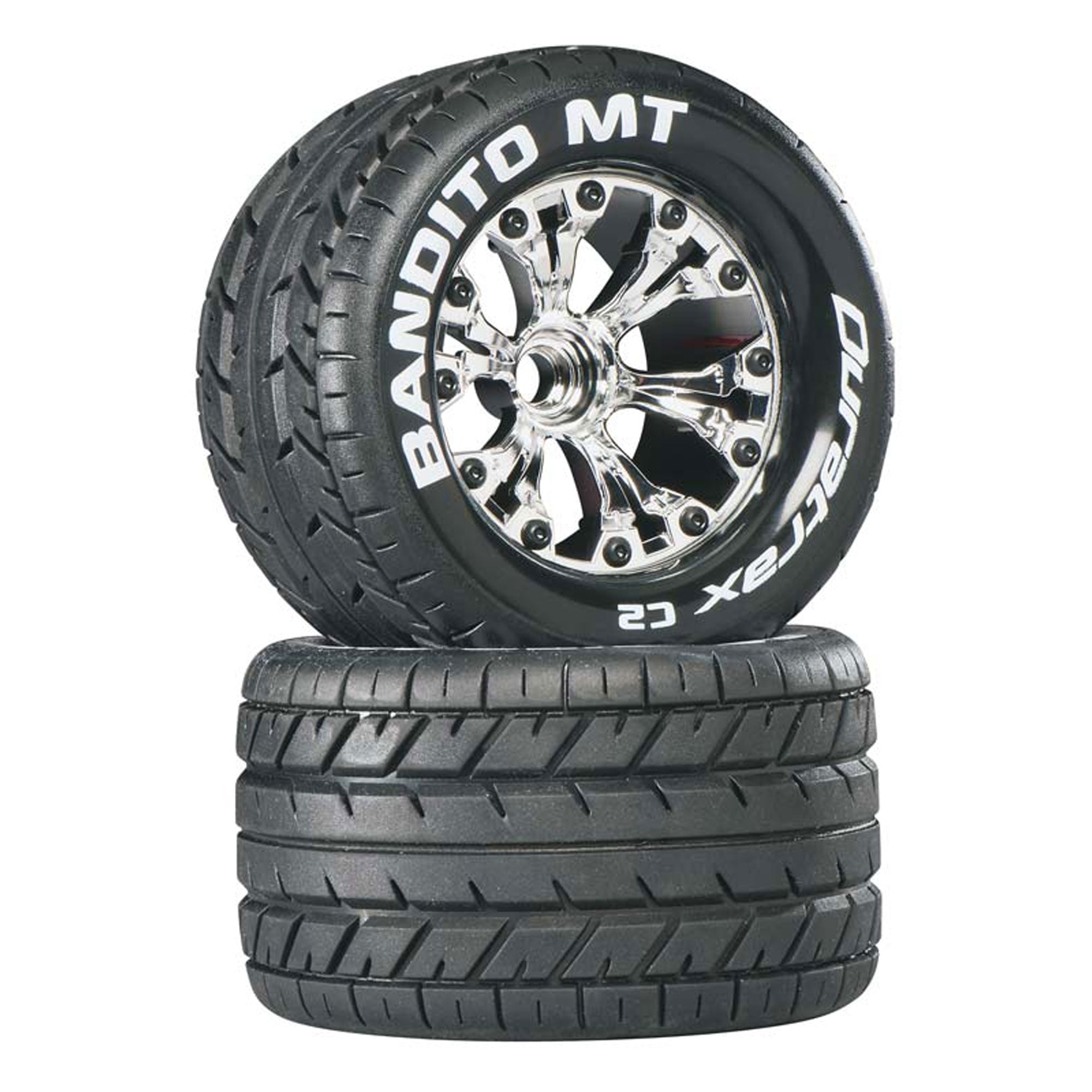 Duratrax Bandito MT 2.8 2 Wheel Drive Mounted Front C2 Chrome 2 ...