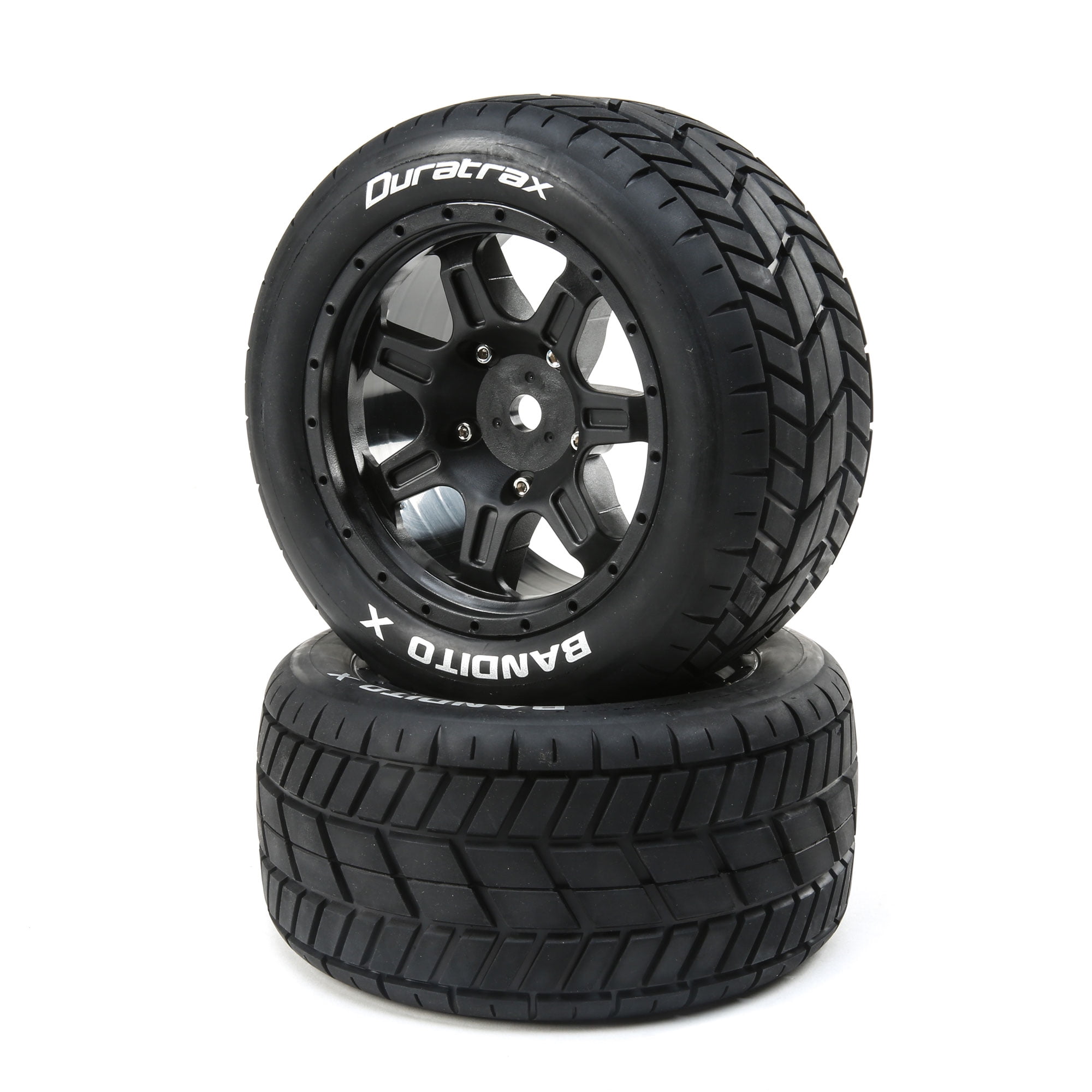 Duratrax Bandito X Belted Mounted Black 24mm 2 DTXC5500 RC Tire ...