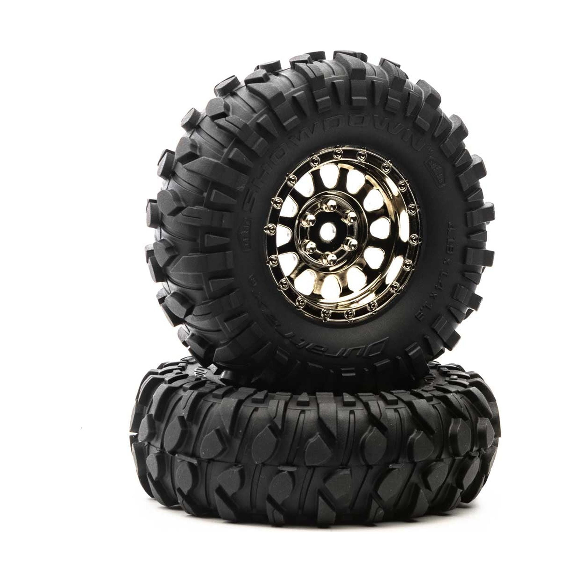 Duratrax Class 1 Showdown CR C3 Mntd 1.9 Blk/Chr 2 DTXC4075 RC Tire ...