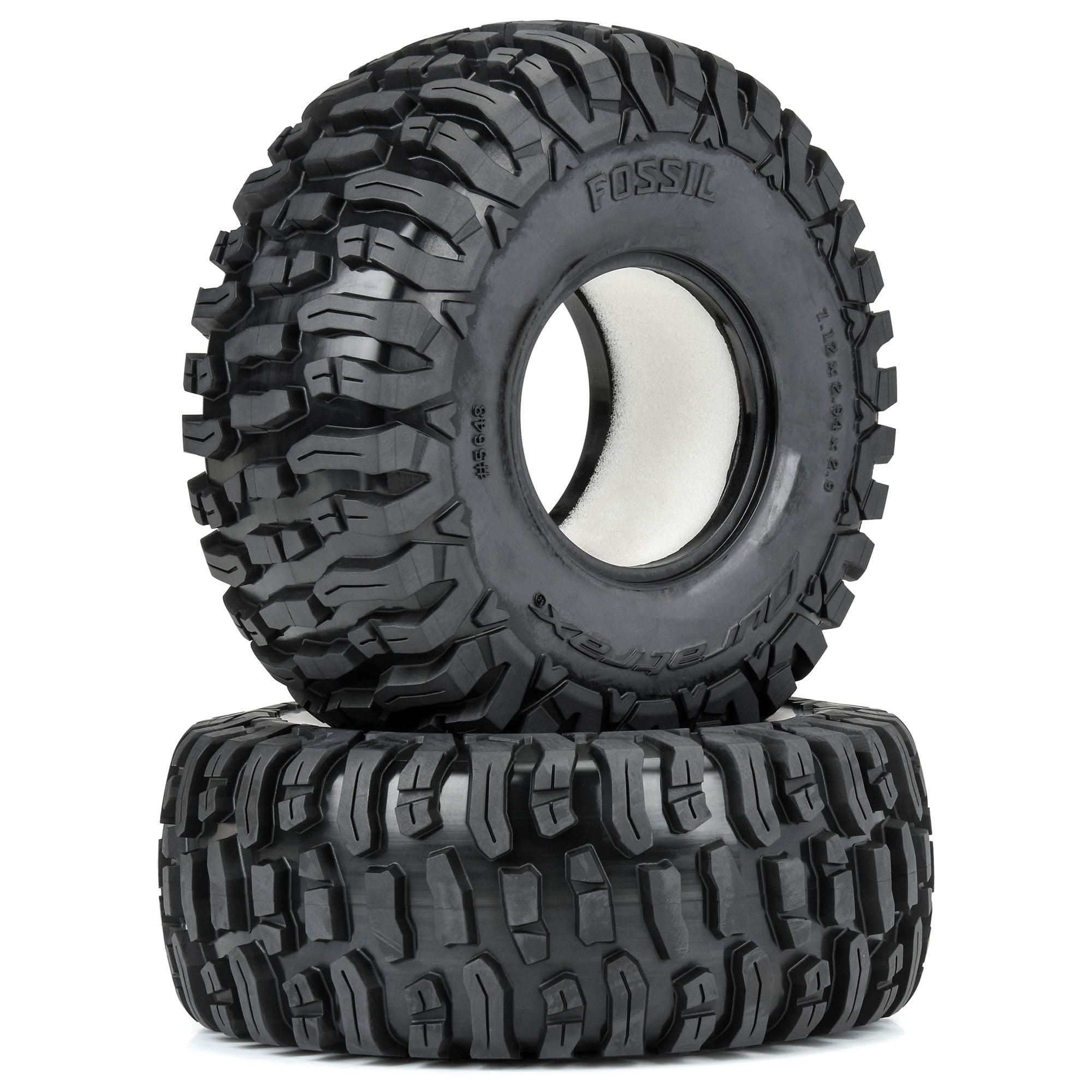 Duratrax Fossil 2.9" Rock Crawling Truck Tires 2 for Axial SCX6 Front ...