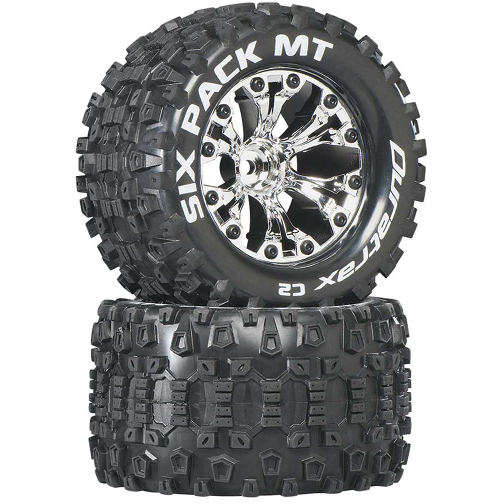 Duratrax Six Pack MT 2.8 2 Wheel Drive Mounted 1/2 Offset Chrm2 ...