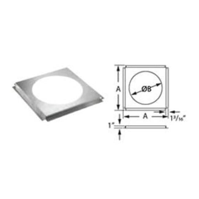 Duravent A12DCA-FS 12 in. Class A Chimney Pipe Firestop Assembly ...