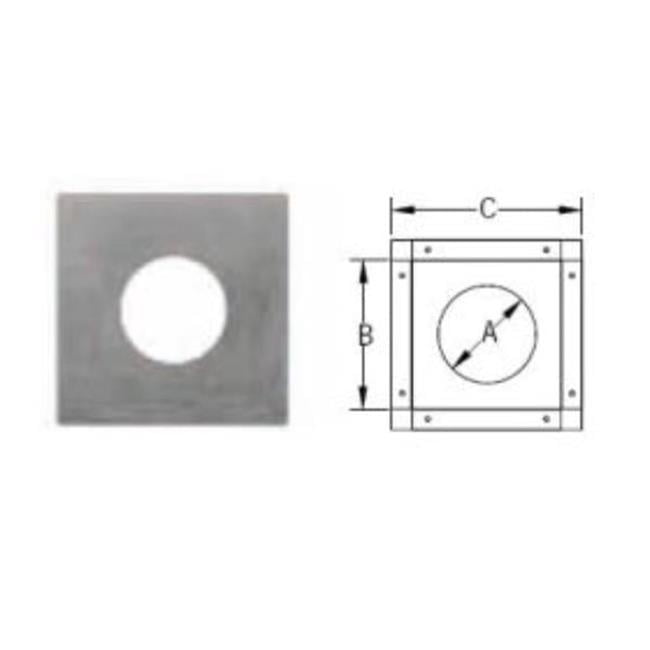 Duravent B12GVFS 12 in. Round Gas Vent Firestop Spacer - Walmart.com