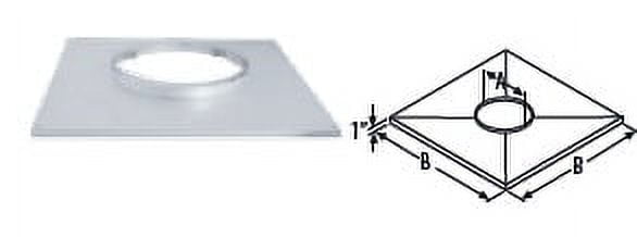 Duravent 22Dt-Ctf 22" Class A Chimney Pipe Chase Top Flashing ...