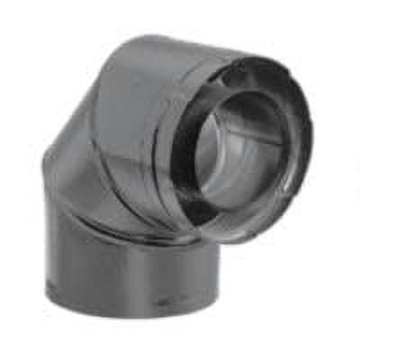 Duravent D58DVA-E90B 5 x 8 in. 90 deg Direct Vent Pro Elbow - Black ...