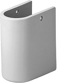 Duravit Starck 3 Series Ceramic Siphon Cover - White, Wall Mounted, 6-1 ...