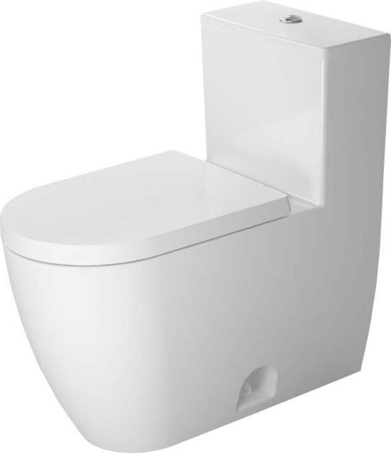 Duravit 2173010001 1.28 GPF Single Flush Elongated Toilet, White ...