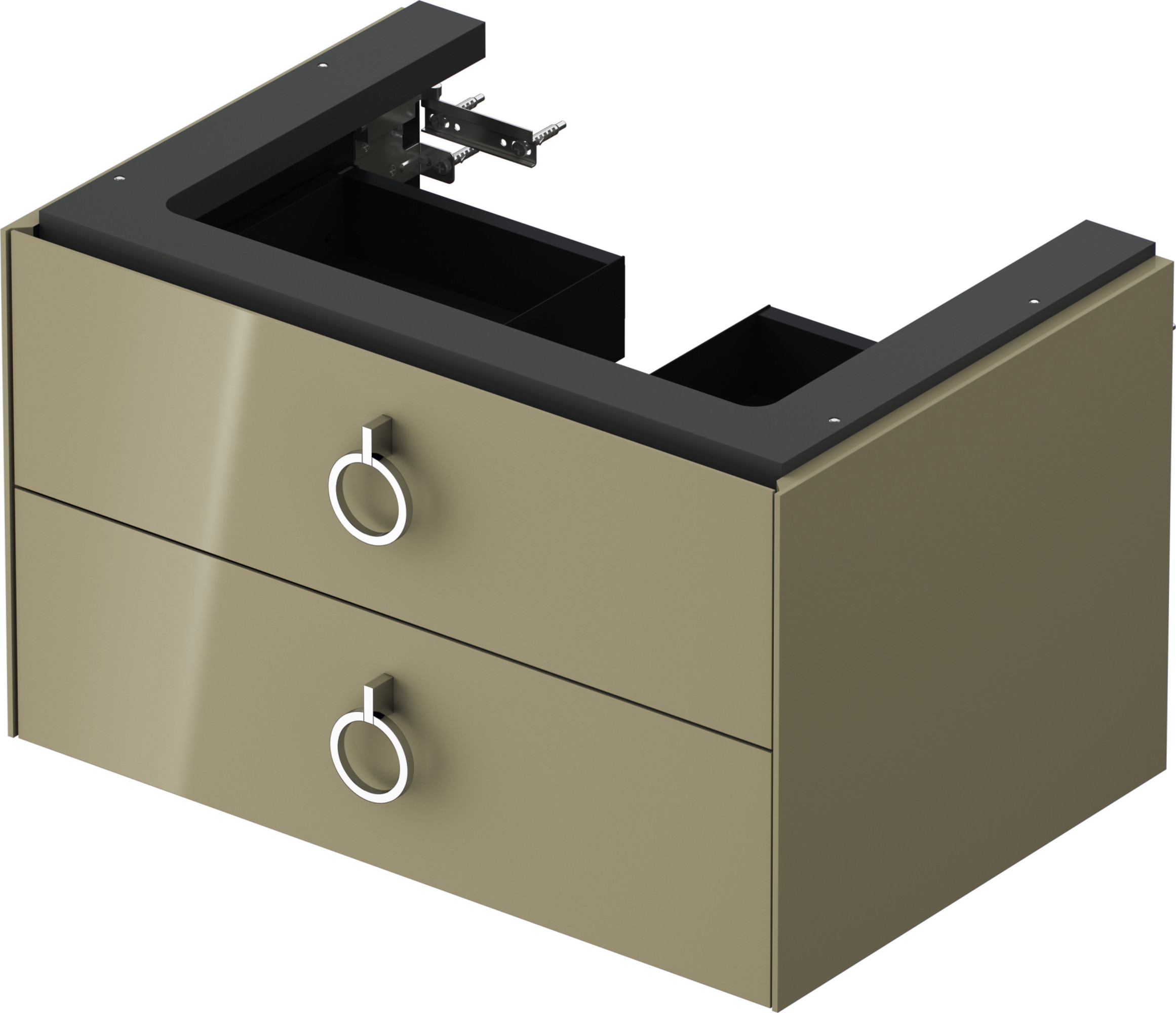 Duravit Wt4351 White Tulip 27" Single Wall Mounted Vanity Cabinet ...