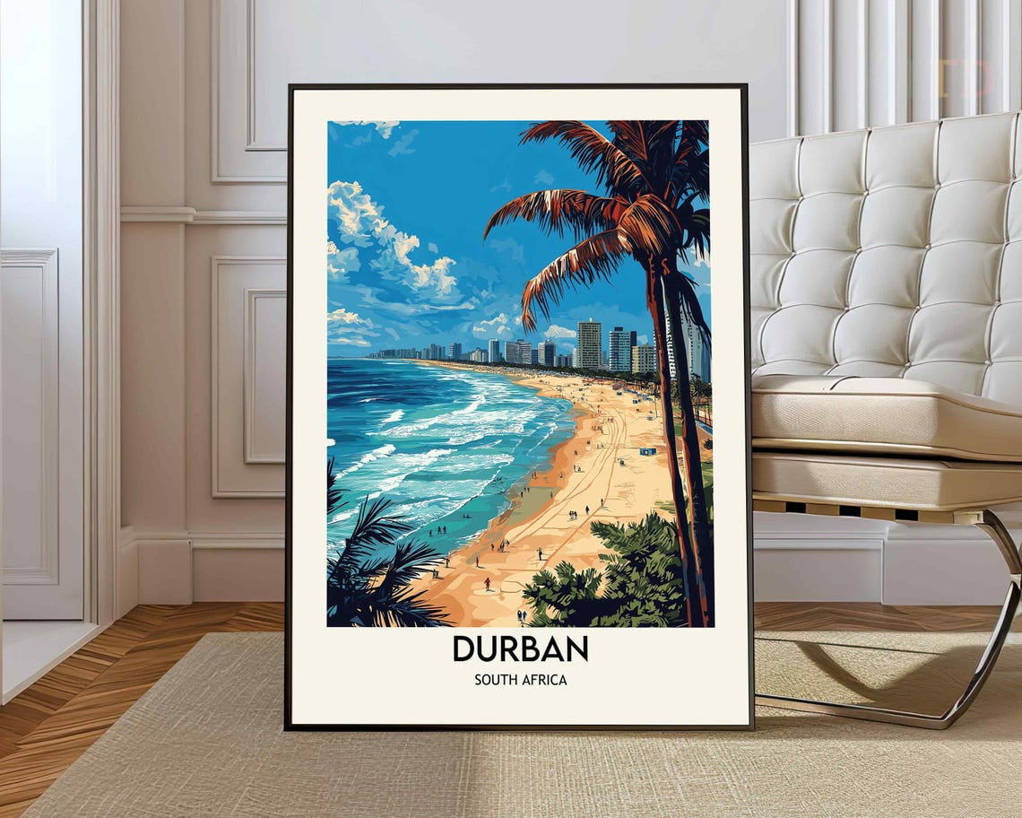 Durban Print, Durban Poster, Durbandurban Art Print, Durban Photo ...