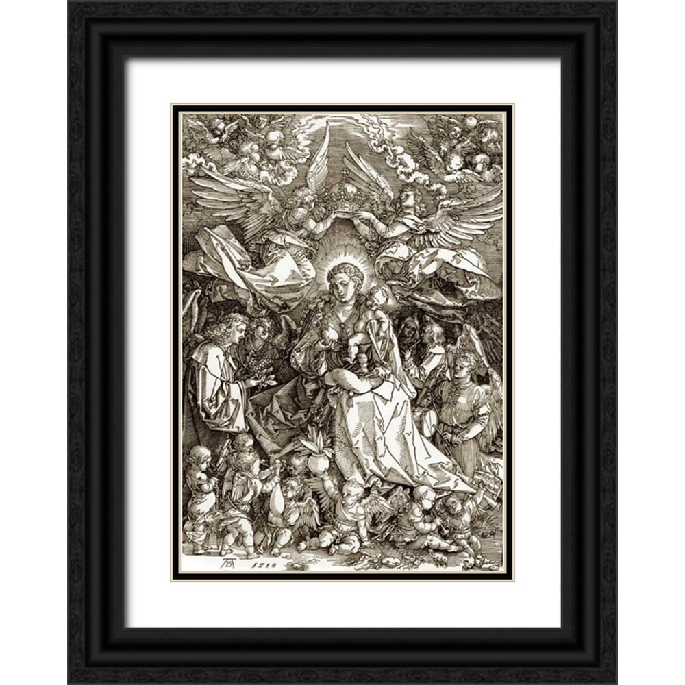 Durer, Albrecht 11x14 Black Ornate Wood Framed with Double Matting ...