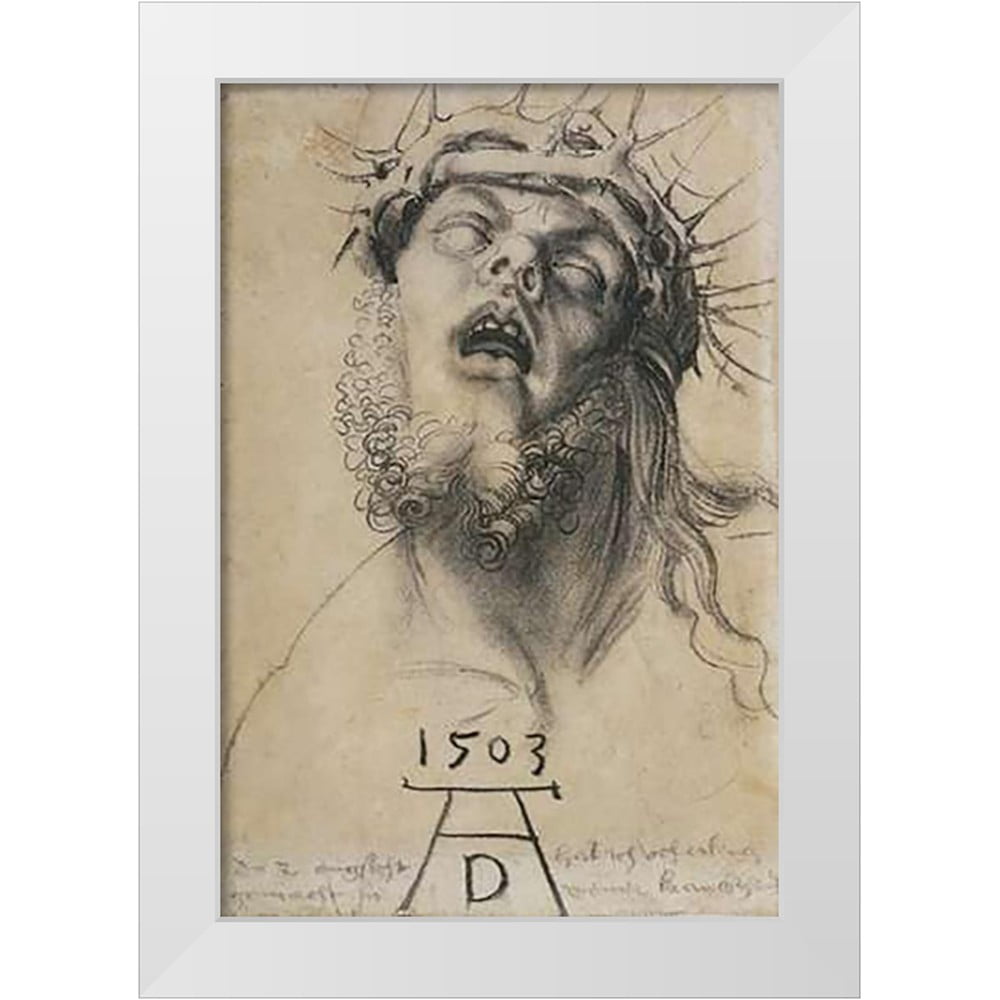 Durer, Albrecht 23x32 White Modern Wood Framed Museum Art Print Titled - Head Of The Dead ...