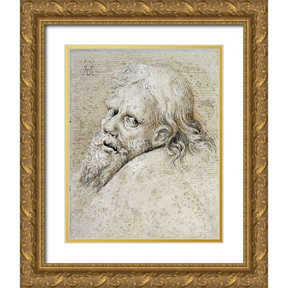 Durer, Albrecht 26x32 Gold Ornate Wood Framed with Double Matting ...