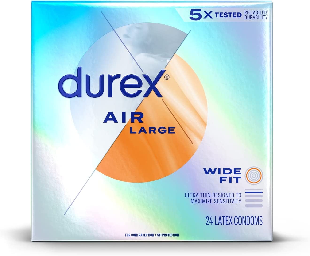 Durex Air Condoms Extra Thin, Transparent Natural Rubber Latex Condoms ...
