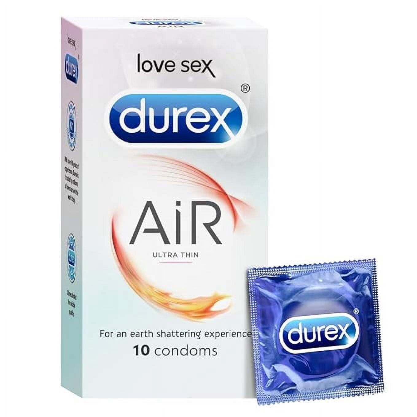 Durex Air Condoms for Men - 10 Count (Pack of 3) - Walmart.com