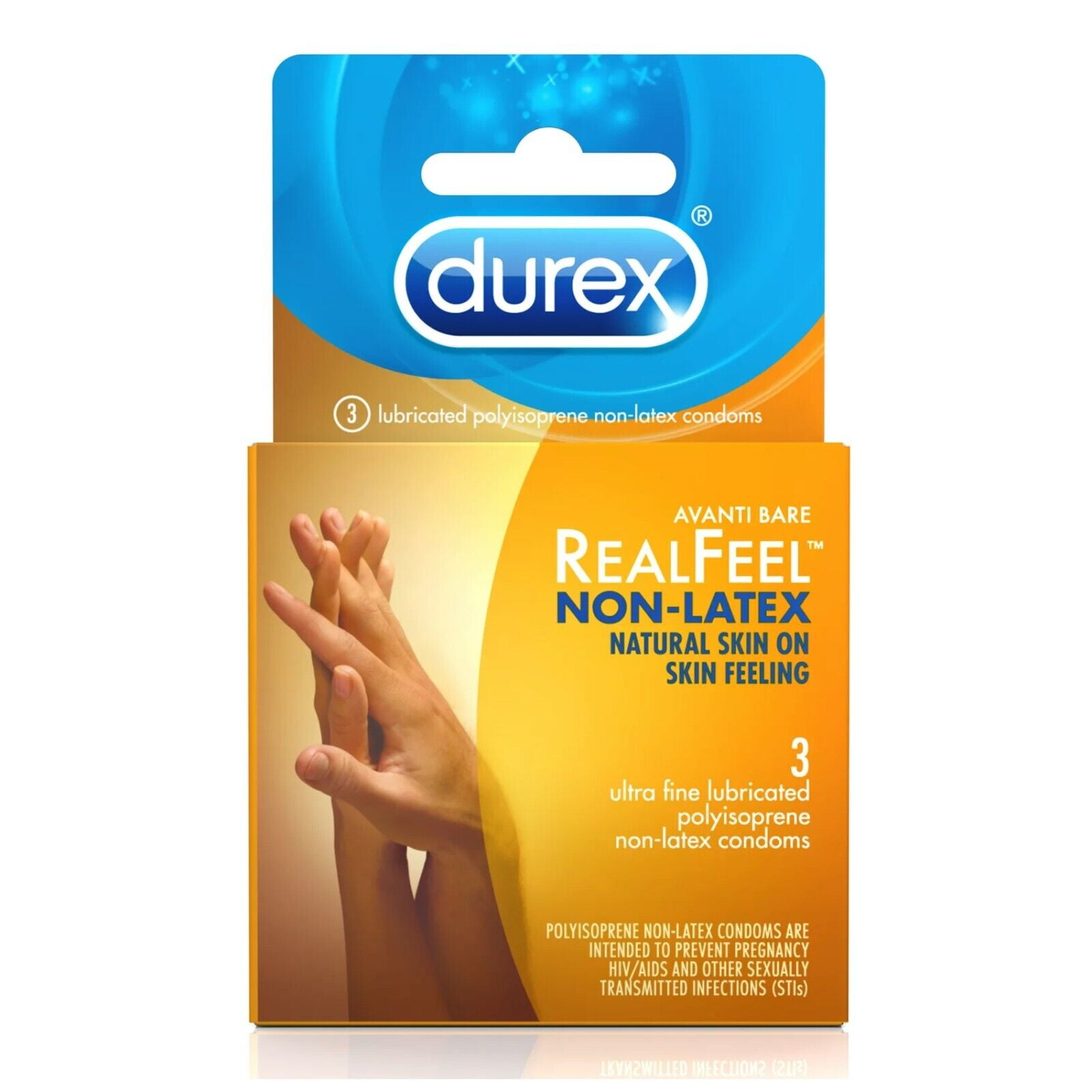 Durex Avanti Bare Real Feel Condoms Non Latex Lubricated Skin On Skin ...