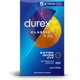 Durex Condom Xxl Longer And Wider Natural Latex Condoms Extra Wide Fit 12 Count Ultra Fine