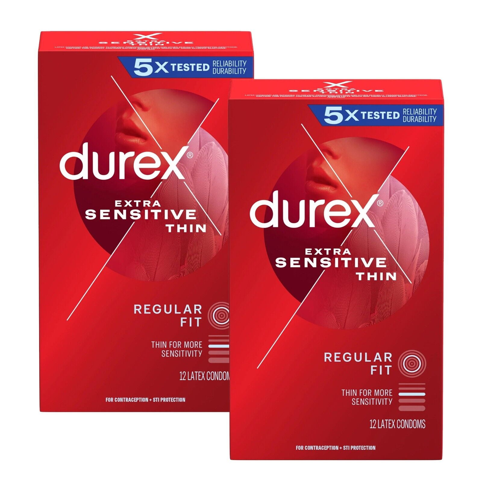 Durex Extra Sensitive Lubricated & Ultra Thin Premium Condoms Choose ...