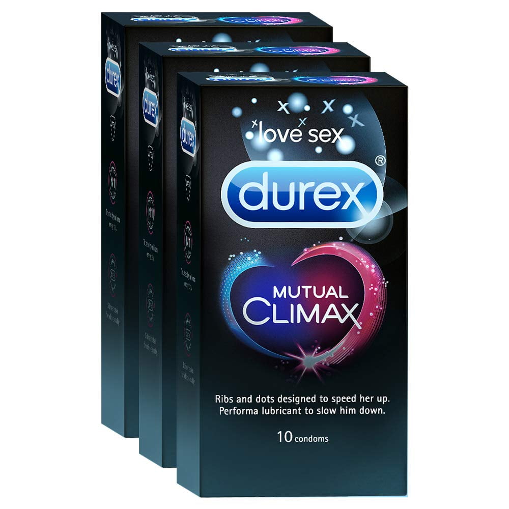 Durex Mutual Climax Condoms for Men & Women - 10 Count (Pack of 3 ...