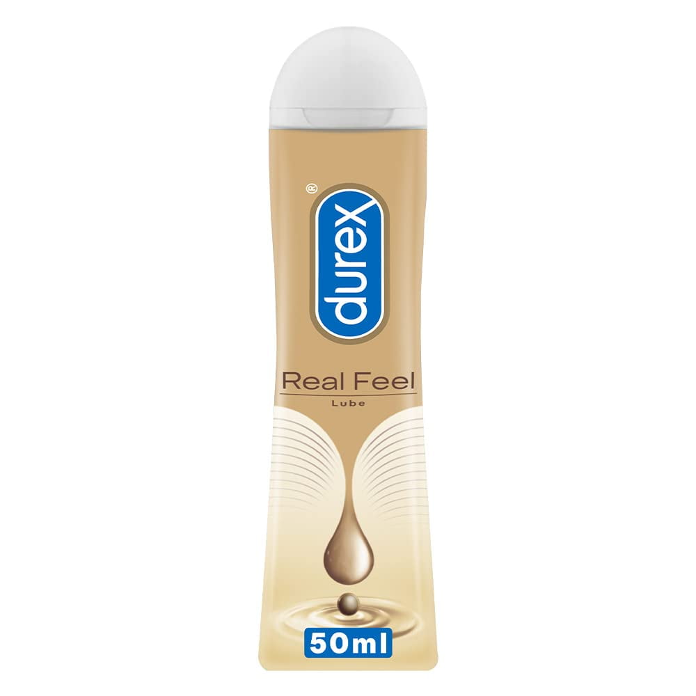 Durex Real Feel Long-Lasting Lubricant - 50ml | Silicone Lube lasts 3X ...