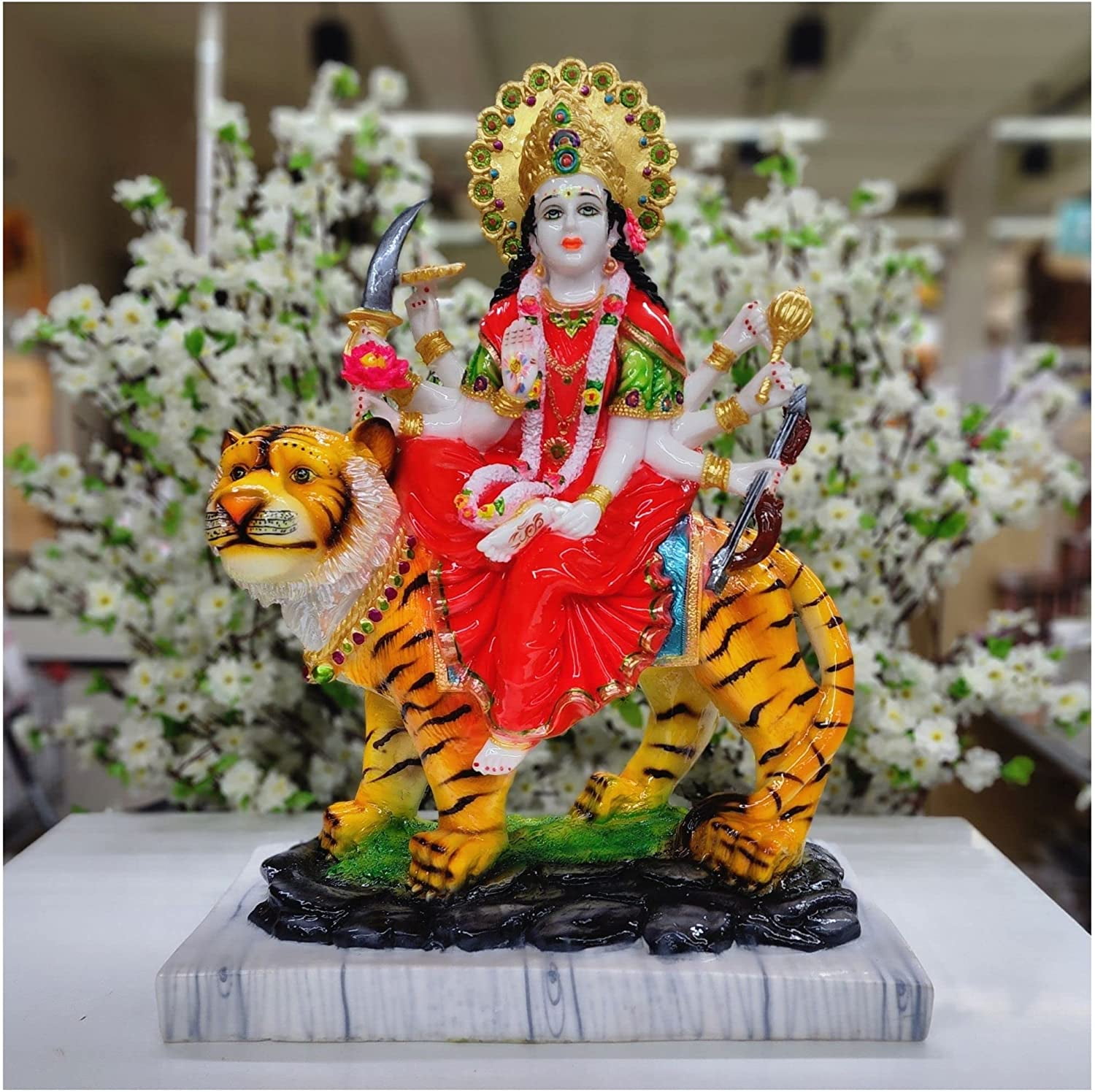 Durga Ma Statue in Resin Goddess Durga Ma Sculpture Durga Ma Idol ...