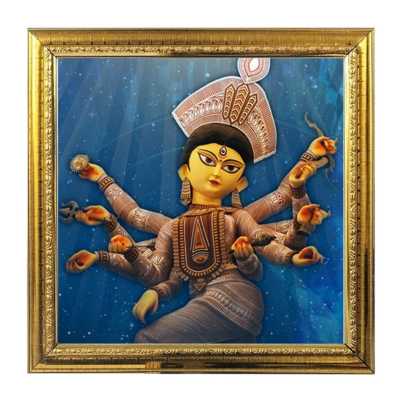 Durga Maa God Idol Photo Frame Pooja Hindu Religious Bhagwan Devi Devta ...