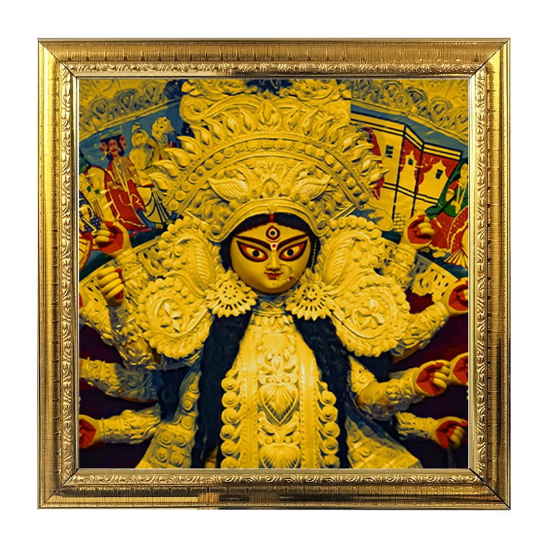Durga Maa God Idol Photo Frame for Pooja Hindu Bhagwan Devi Devta Photo ...