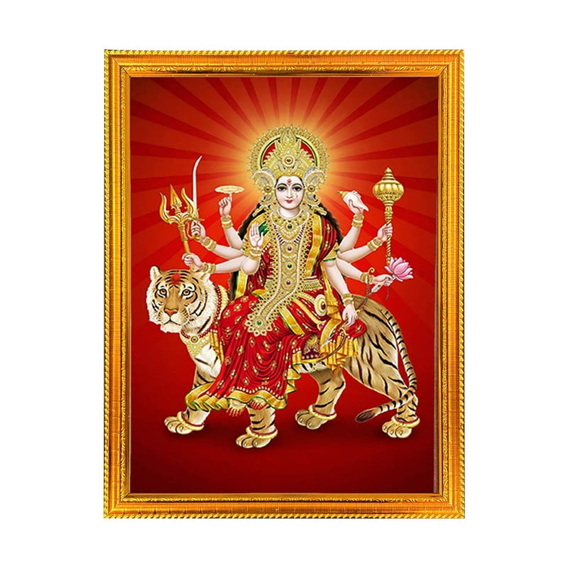 Durga-Religious God Photo Frame for Home & Pooja Room Decor - Walmart.com